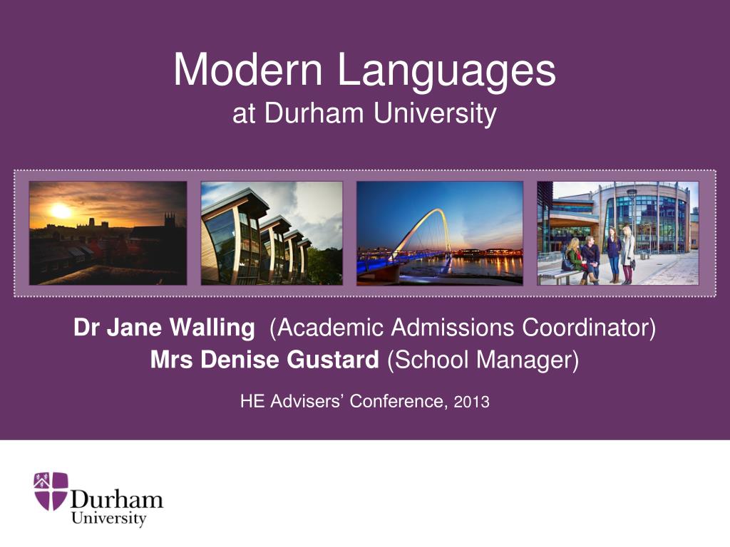 PPT - Modern Languages at Durham University PowerPoint Presentation ...