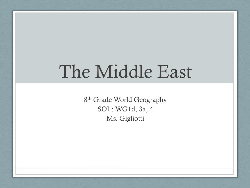 PPT - The Middle East PowerPoint Presentation, free download - ID:2457677