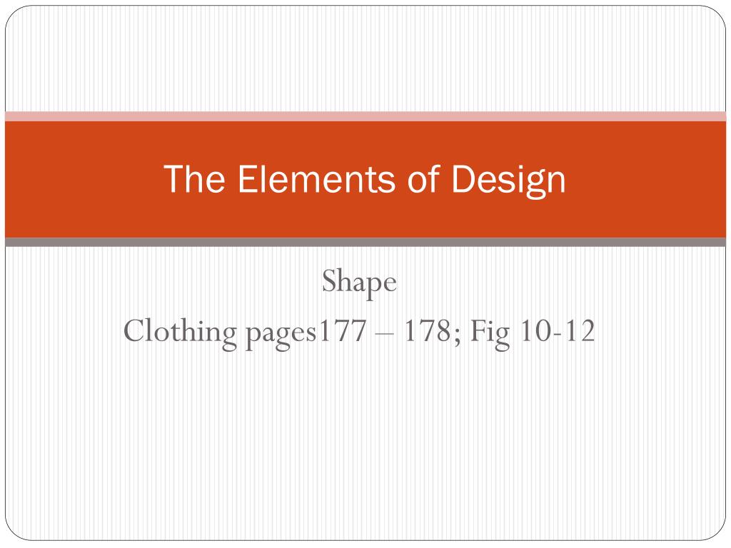 PPT - The Elements of Design PowerPoint Presentation, free download ...