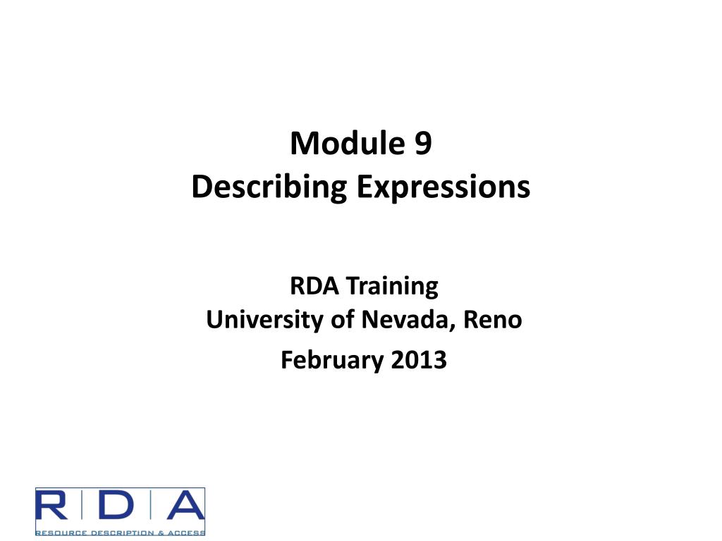 PPT - Module 9 Describing Expressions PowerPoint Presentation, free ...