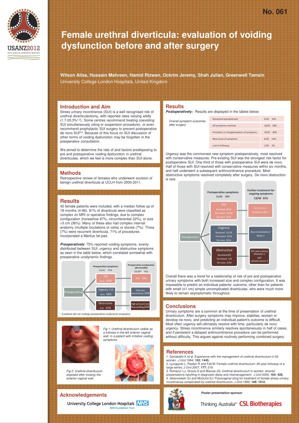 PPT - Female urethral diverticula : evaluation of voiding dysfunction ...
