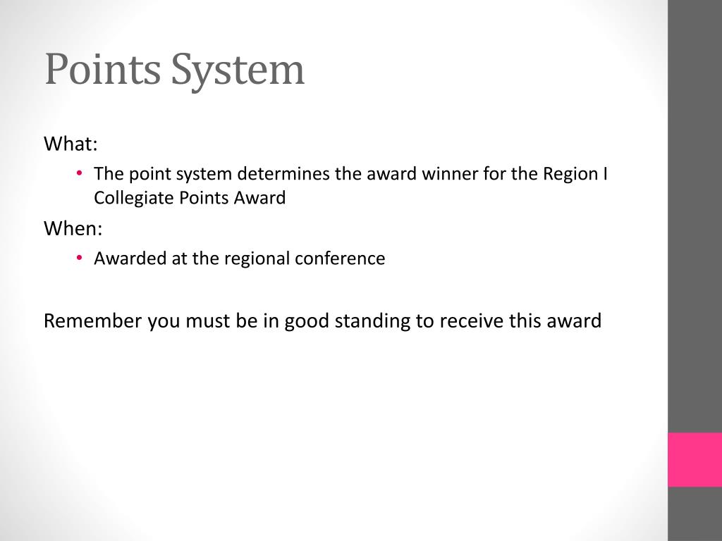 PPT - Points System PowerPoint Presentation, free download - ID:2460843