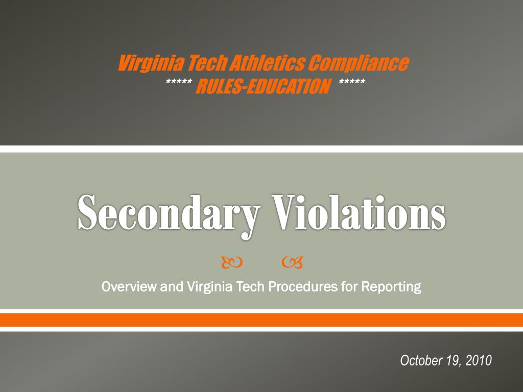 PPT - Secondary Violations PowerPoint Presentation, free download - ID ...