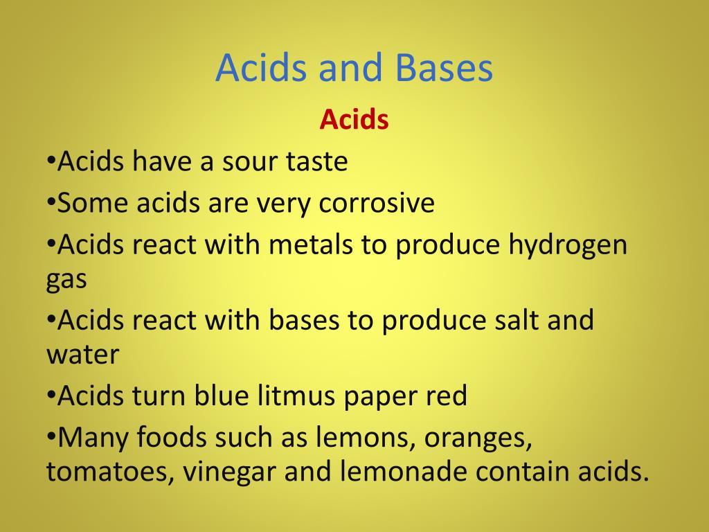 PPT - Acids and Bases PowerPoint Presentation, free download - ID:2461343