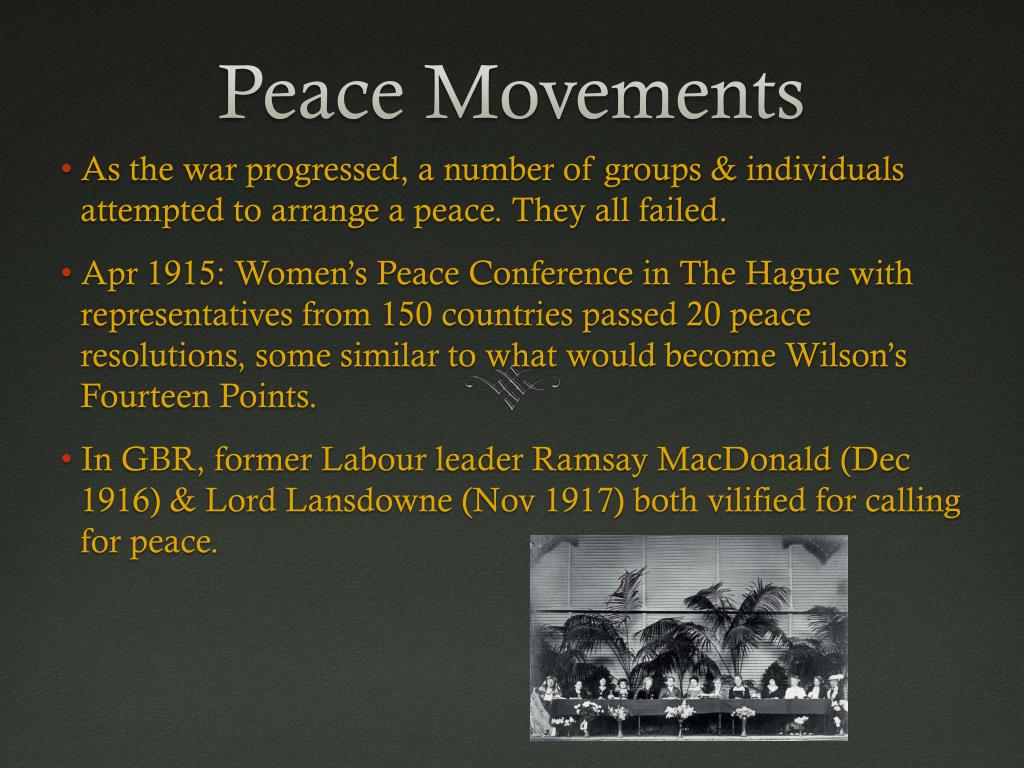 PPT - Peace Movements PowerPoint Presentation, free download - ID:2461511