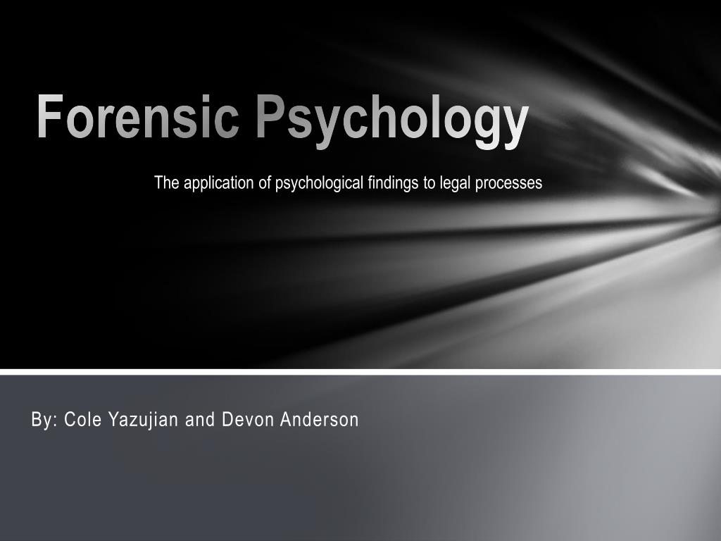 PPT - Forensic Psychology PowerPoint Presentation, free download - ID ...
