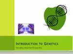 PPT - Introduction to Genetics PowerPoint Presentation, free download ...