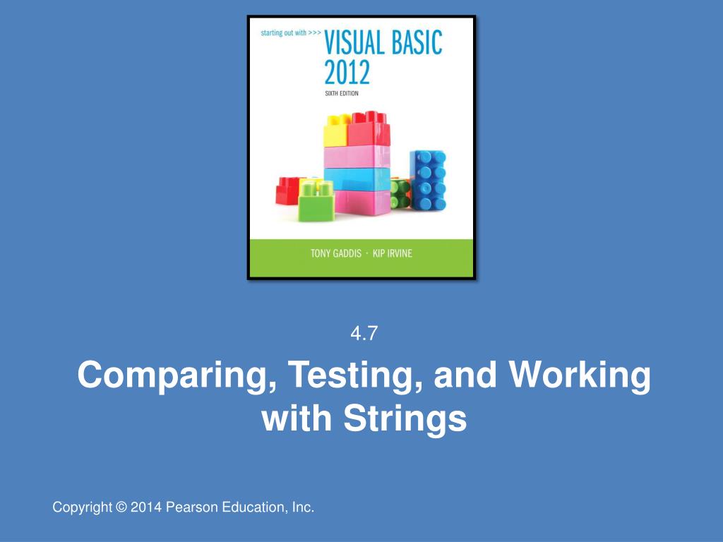 PPT - Comparing, Testing, and Working with Strings PowerPoint ...