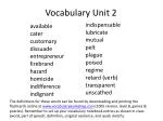 PPT - Sadlier Level D Unit 2 Vocabulary PowerPoint Presentation, free ...