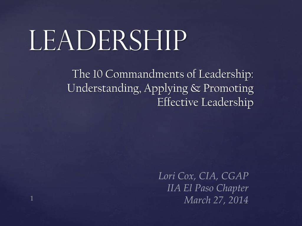 PPT - Leadership PowerPoint Presentation, free download - ID:2470918