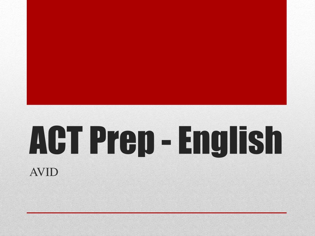 PPT - ACT Prep - English PowerPoint Presentation, free download - ID ...