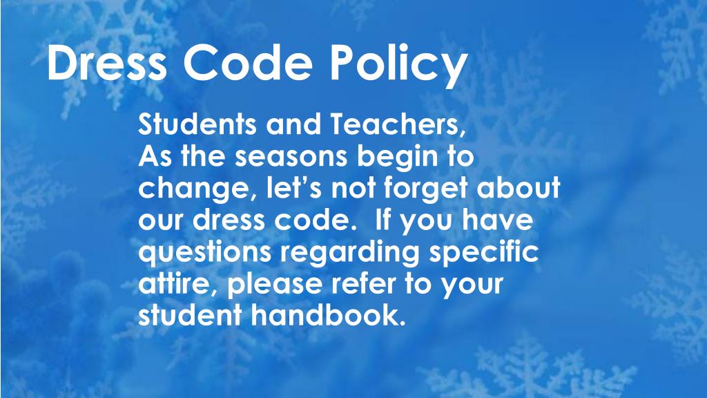 PPT - Dress Code Policy PowerPoint Presentation, free download - ID:2473777