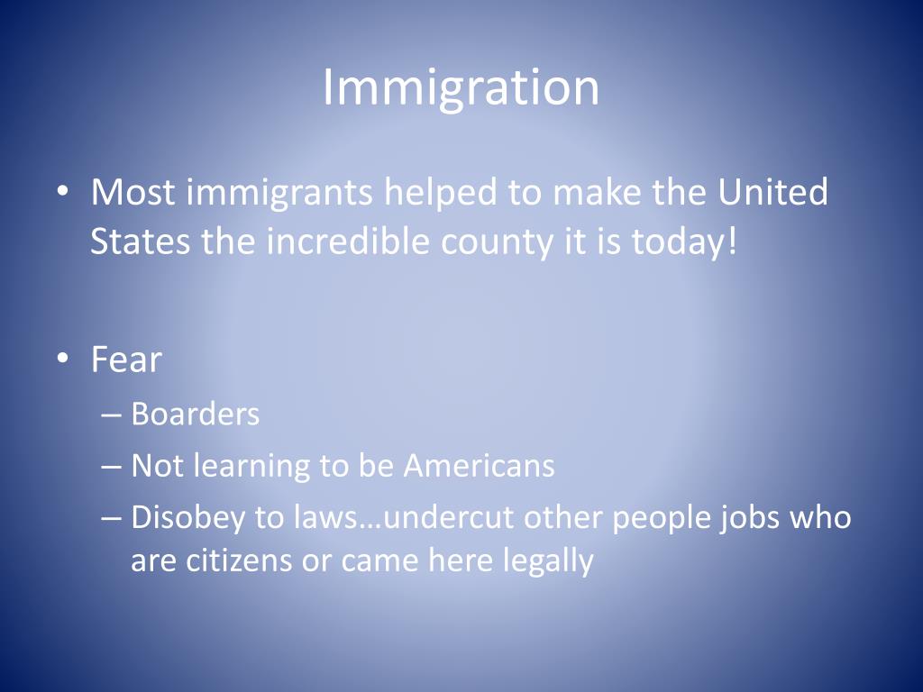 PPT - Immigration PowerPoint Presentation, free download - ID:2473929