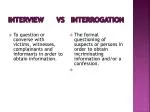 PPT - Interviewing and Interrogation PowerPoint Presentation, free ...