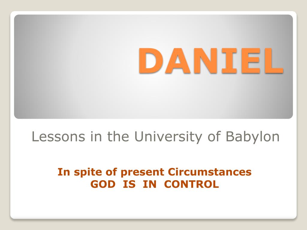 PPT - DANIEL PowerPoint Presentation, free download - ID:2474651
