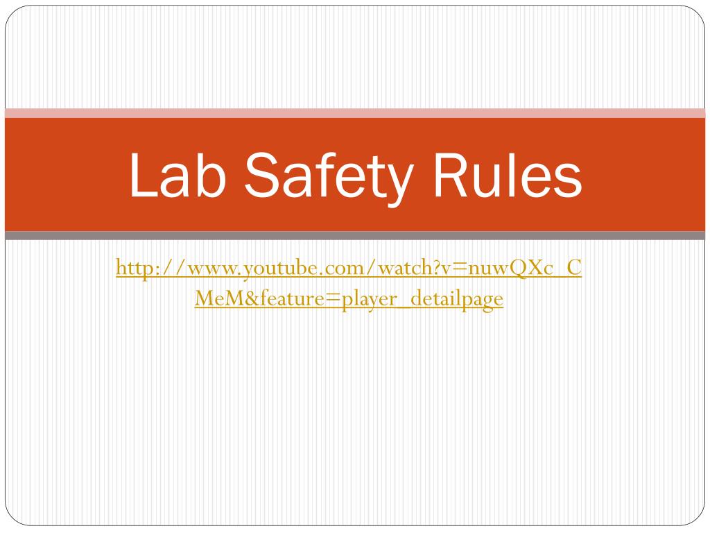 PPT - Lab Safety Rules PowerPoint Presentation, free download - ID:2474686