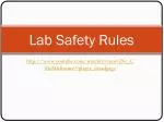 PPT - Safety Rules in the Computer Lab PowerPoint Presentation, free ...