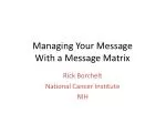 PPT - How to Create a Product from Your Core Message - with Lisa ...