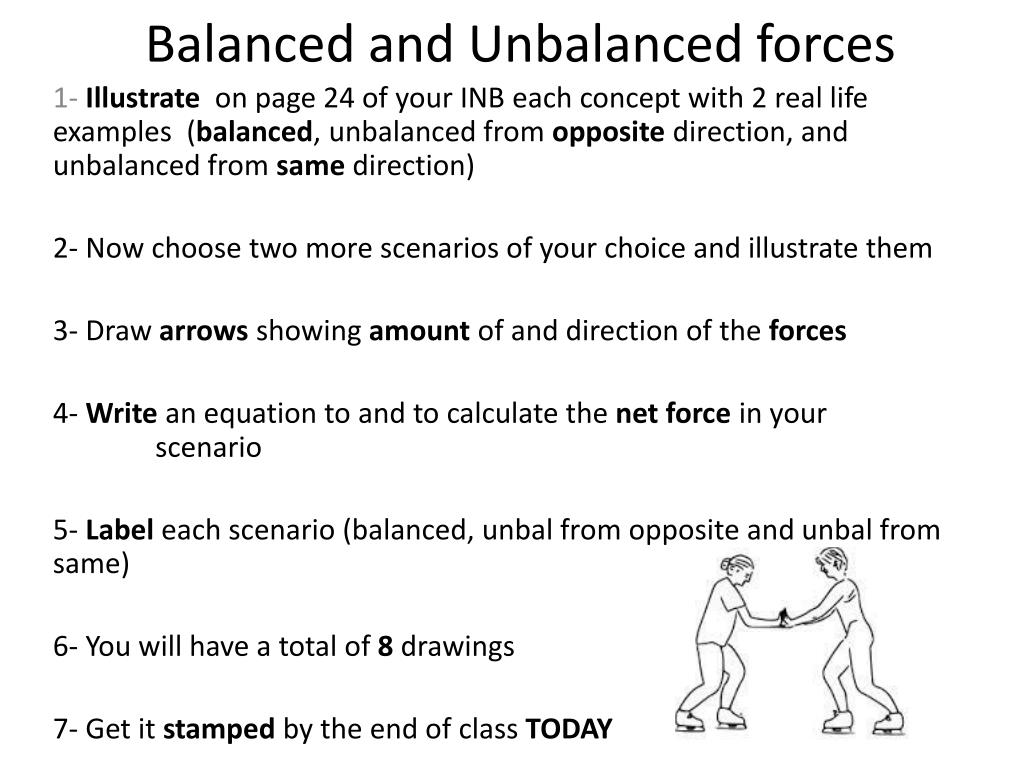 PPT - Balanced and Unbalanced forces PowerPoint Presentation, free ...