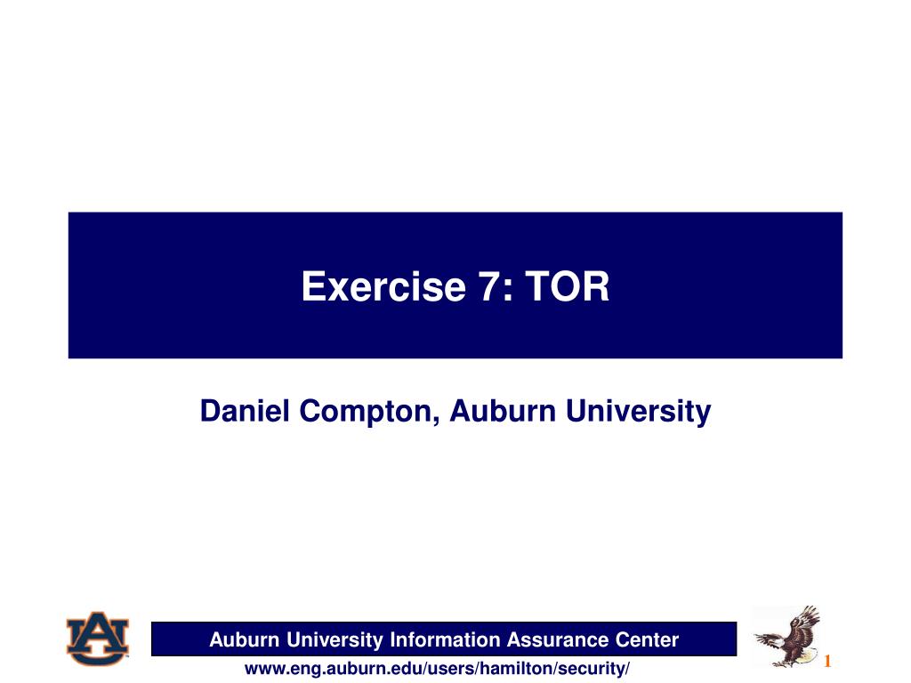 PPT - Exercise 7: TOR PowerPoint Presentation, free download - ID:2476841
