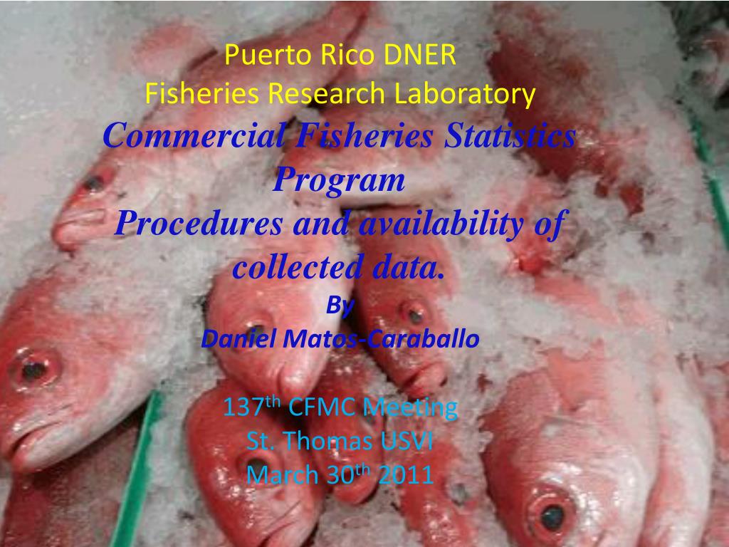 PPT - Puerto Rico DNER Fisheries Research Laboratory Commercial ...