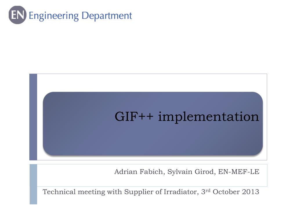 PPT - GIF++ implementation PowerPoint Presentation, free download - ID ...