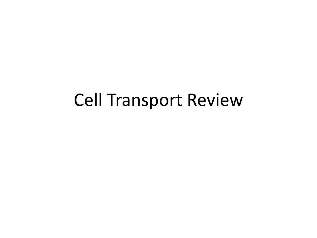 PPT - Cell Transport Review PowerPoint Presentation, free download - ID ...
