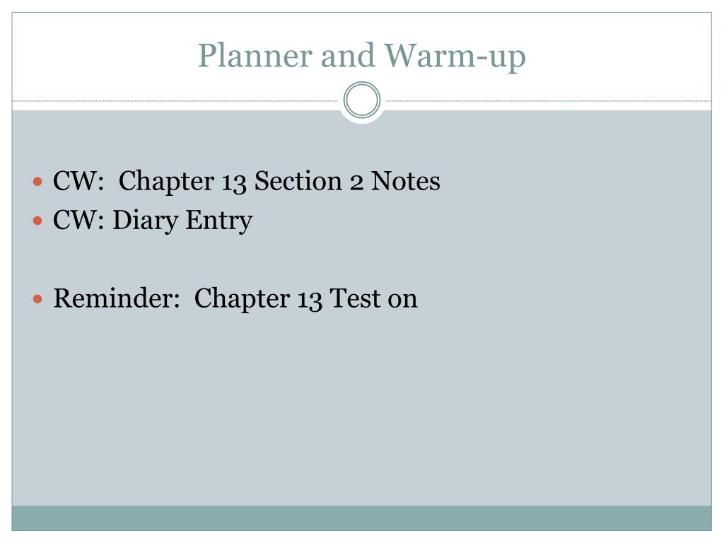 PPT - Planner and Warm-up PowerPoint Presentation, free download - ID ...