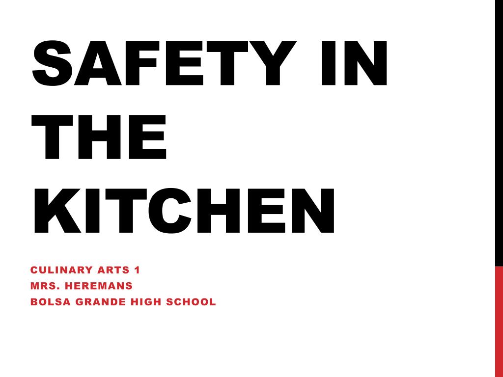 PPT - Safety in the Kitchen PowerPoint Presentation, free download - ID ...