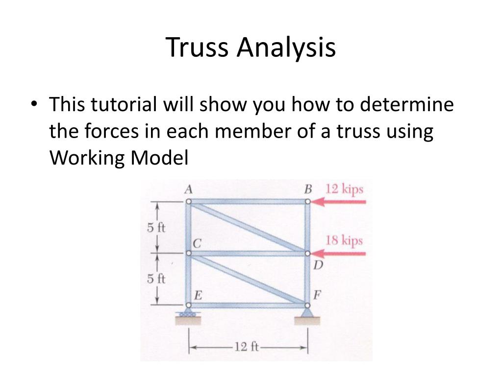 PPT - Truss Analysis PowerPoint Presentation, free download - ID:2480012