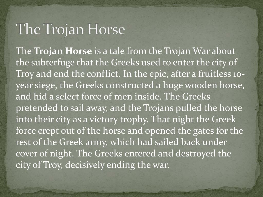 PPT - The Trojan Horse PowerPoint Presentation, free download - ID:2480615