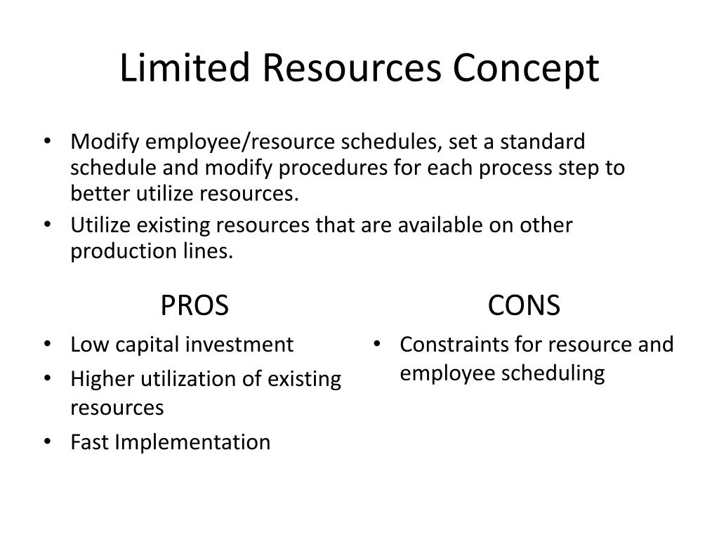 PPT - Limited Resources Concept PowerPoint Presentation, free download ...