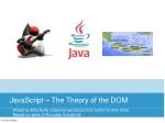 PPT - DOM and JavaScript PowerPoint Presentation, free download - ID ...