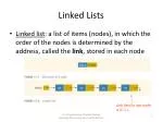 PPT - Linked Lists PowerPoint Presentation, free download - ID:4497370