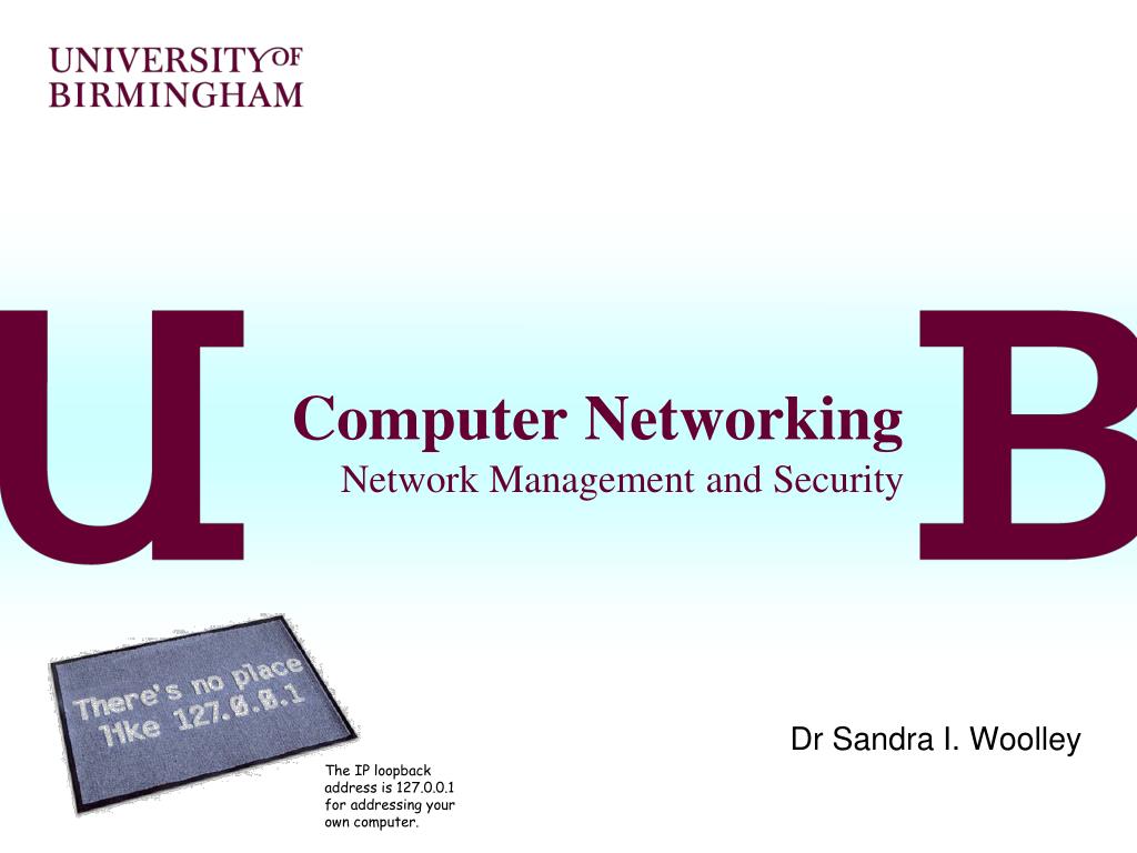 PPT - Computer Networking Network Management and Security PowerPoint ...
