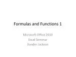 PPT - Excel: Formulas and Functions PowerPoint Presentation, free ...