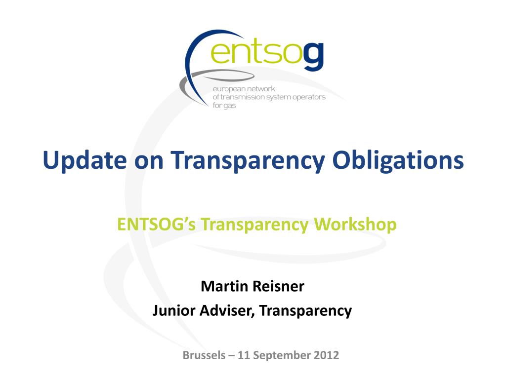 PPT - Update on Transparency Obligations PowerPoint Presentation, free ...