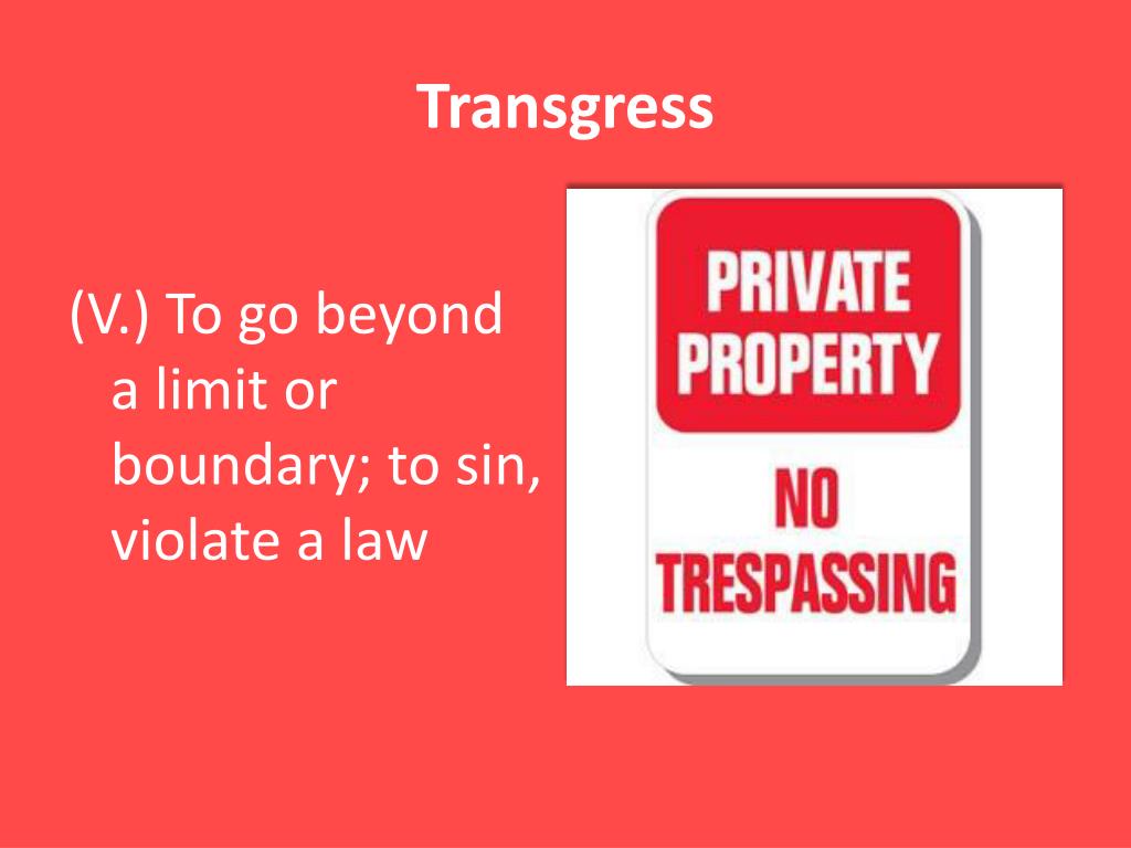 PPT - Transgress PowerPoint Presentation, free download - ID:2484621