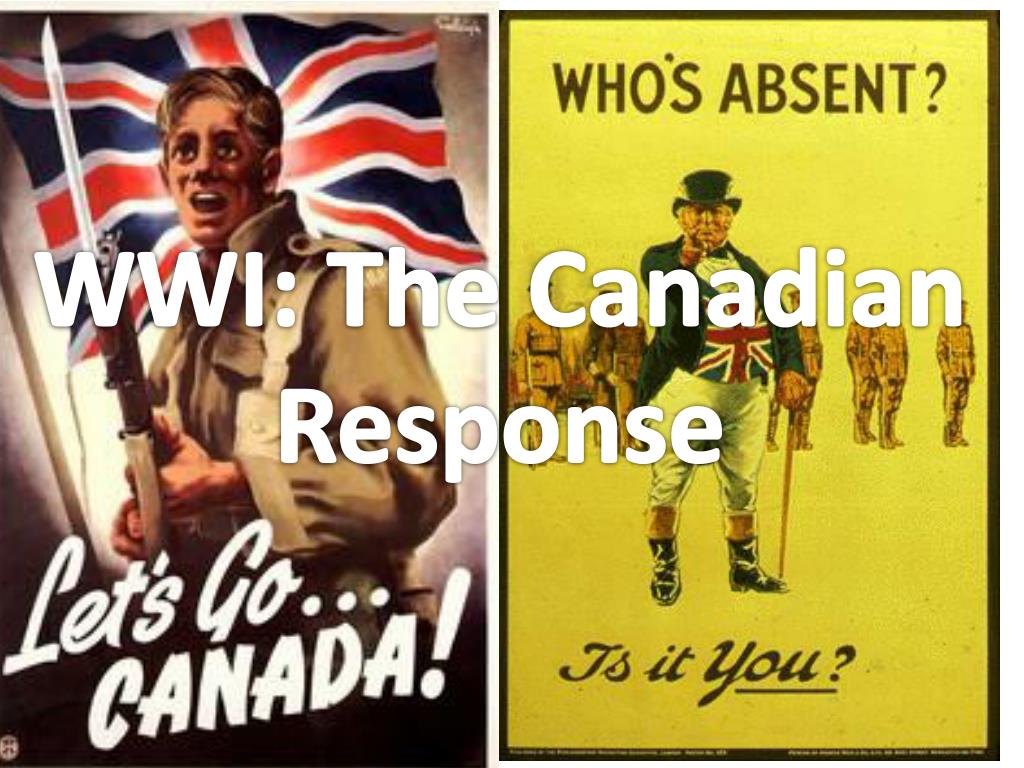 PPT - WWI: The Canadian Response PowerPoint Presentation, free download ...
