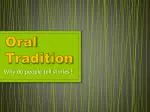 PPT - Native American Oral Tradition PowerPoint Presentation, free ...