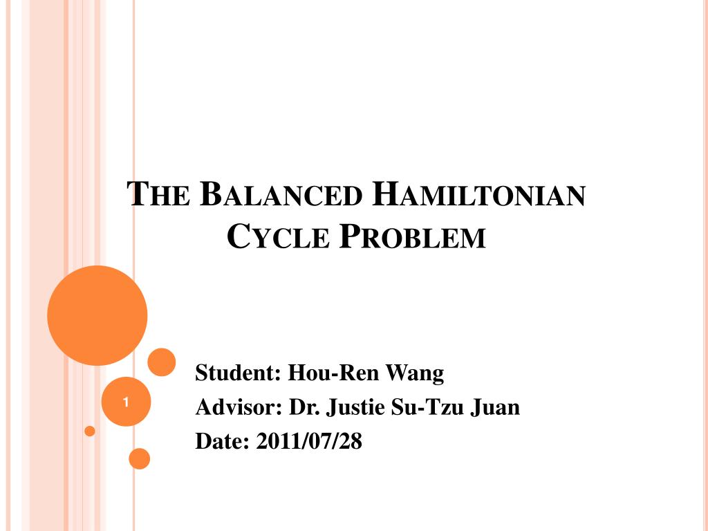 PPT - The Balanced Hamiltonian Cycle Problem PowerPoint Presentation ...