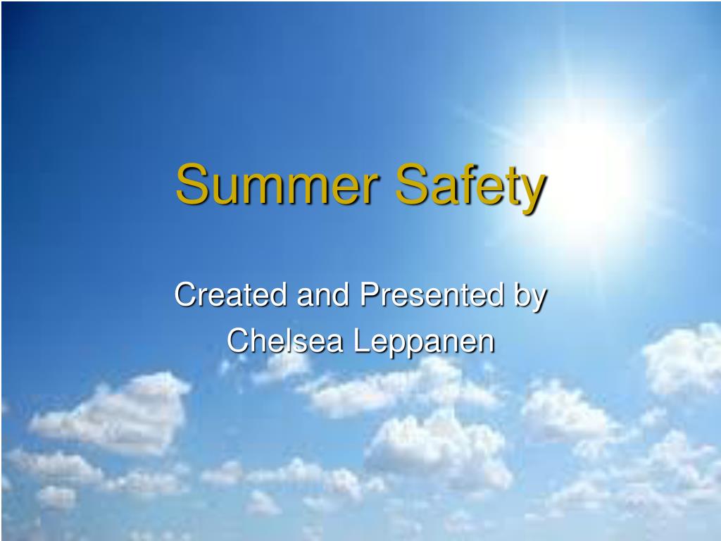 PPT - Summer Safety PowerPoint Presentation, free download - ID:2488937