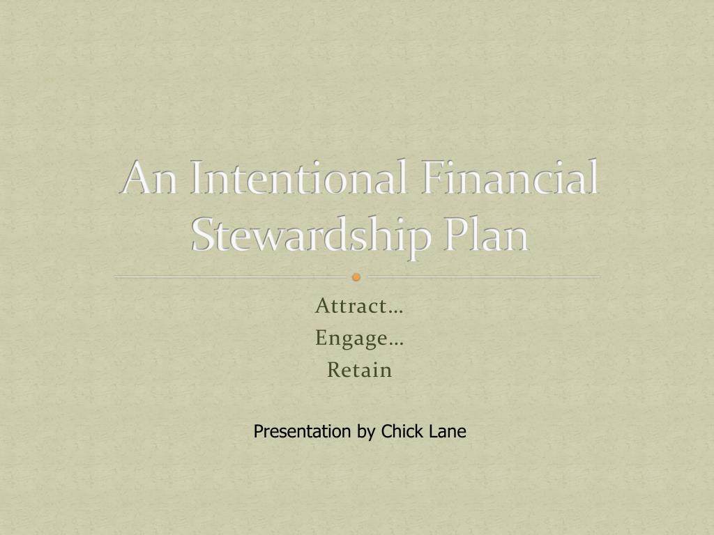 PPT - An Intentional Financial Stewardship Plan PowerPoint Presentation ...