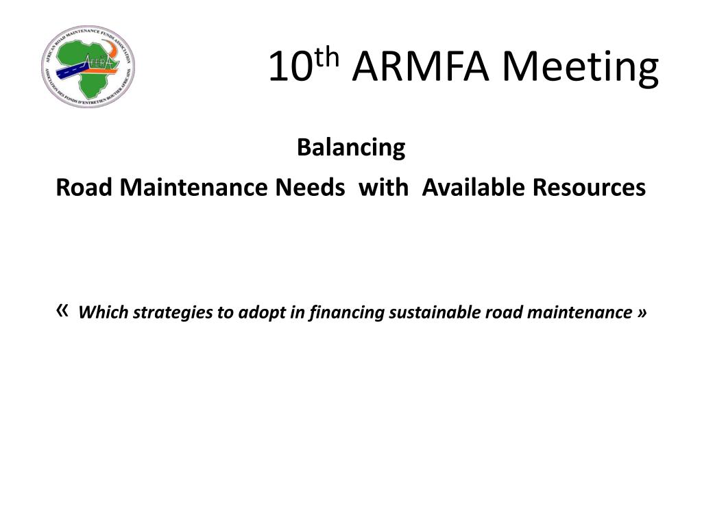 PPT - 10 th ARMFA Meeting PowerPoint Presentation, free download - ID ...