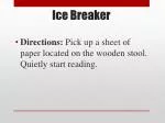 PPT - ICE BREAKER PowerPoint Presentation, free download - ID:2812801