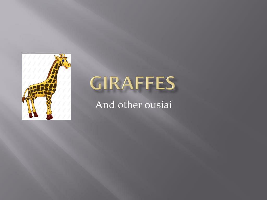 PPT - Giraffes PowerPoint Presentation, free download - ID:2492273