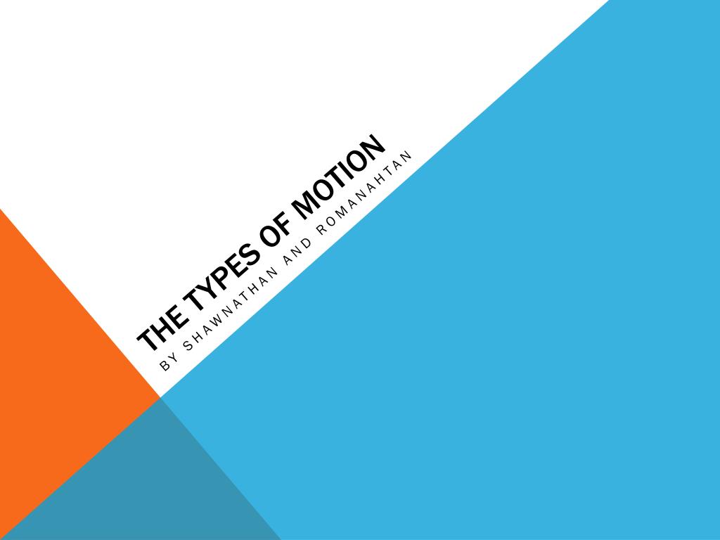 PPT - The types of motion PowerPoint Presentation, free download - ID ...