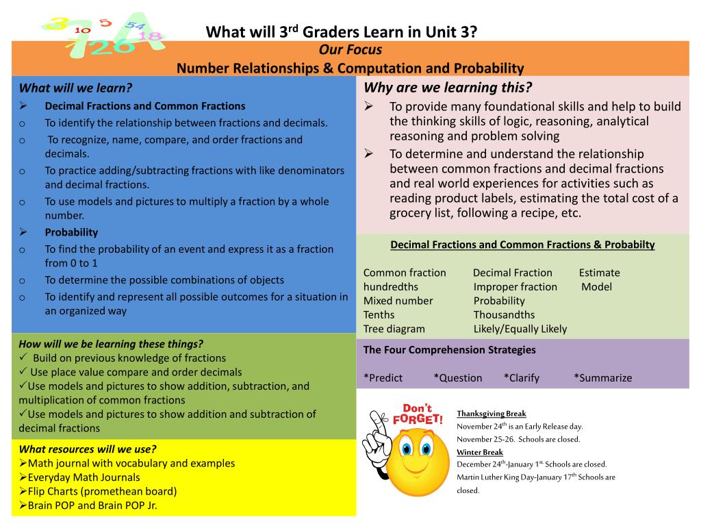 PPT - Our Focus Number Relationships & Computation and Probability ...