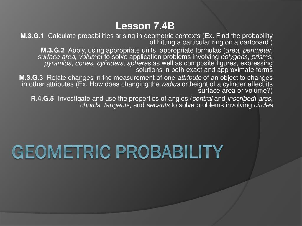 PPT - Geometric Probability PowerPoint Presentation, free download - ID ...