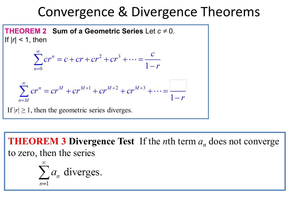PPT - Convergence & Divergence Theorems PowerPoint Presentation - ID ...